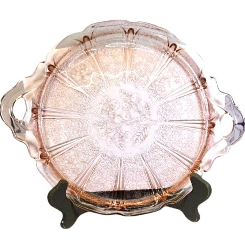 Pink Glass Tray - Etsy