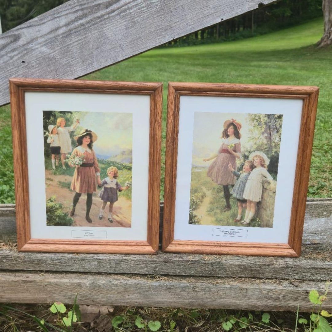 Vintage Framed Percy Tarrant Art Print: Listening to the Lark & Wild ...