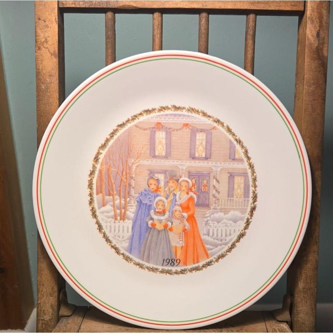 Vintage 1989 Corelle Christmas Plate Limited Edition Corning Holiday ...