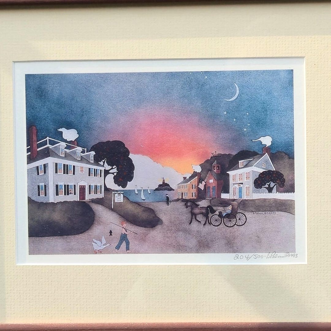 Limited Edition Barbara Palmer Folk Art Print: Signed & Numbered ...