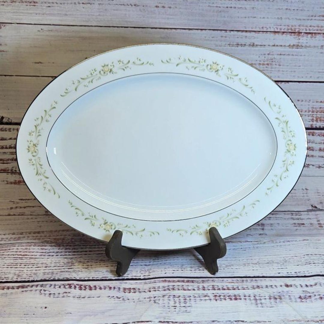 Sango China Japan Debutante 3688 14" Oval Serving Platter Elegant ...