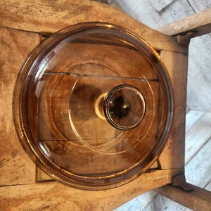 Vintage Pyrex Amber Colored Lid V 2.5-c, 8.5 Inches - Etsy