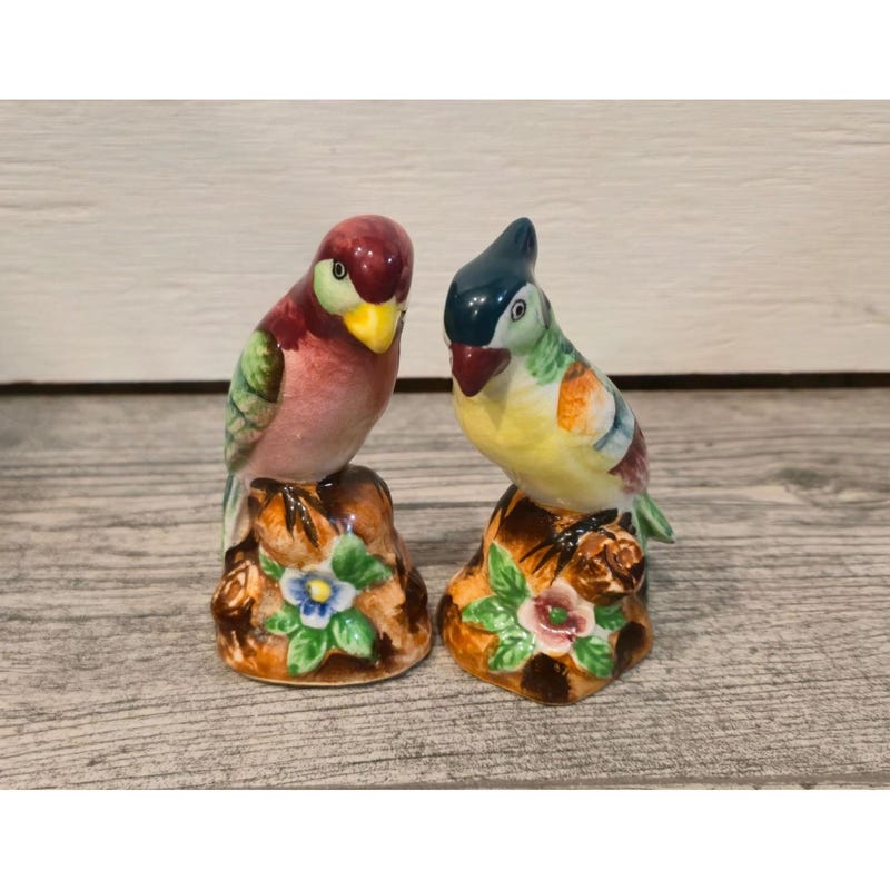 Vintage Parrot Salt Shaker - Etsy