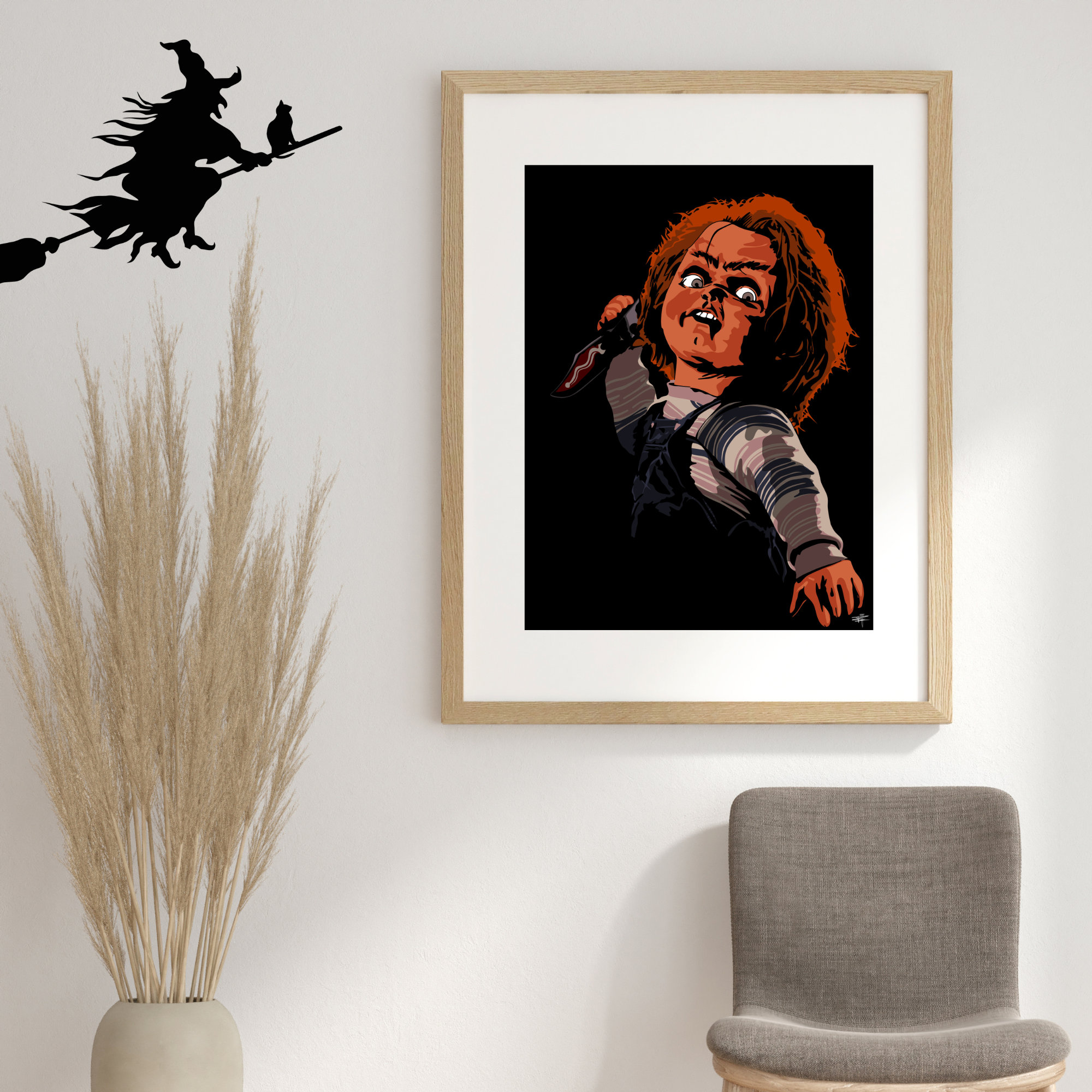 Chucky Poster, Chucky Horror Movie, Halloween Chucky Wall Art, Chucky ...