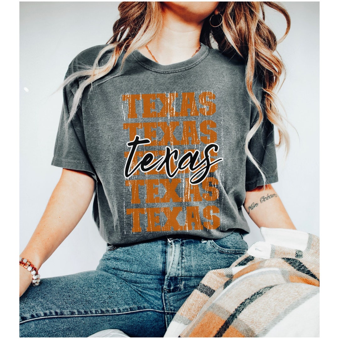 Retro Comfort Colors Texas Shirt, Vintage Texas Tailgate Tshirt ...