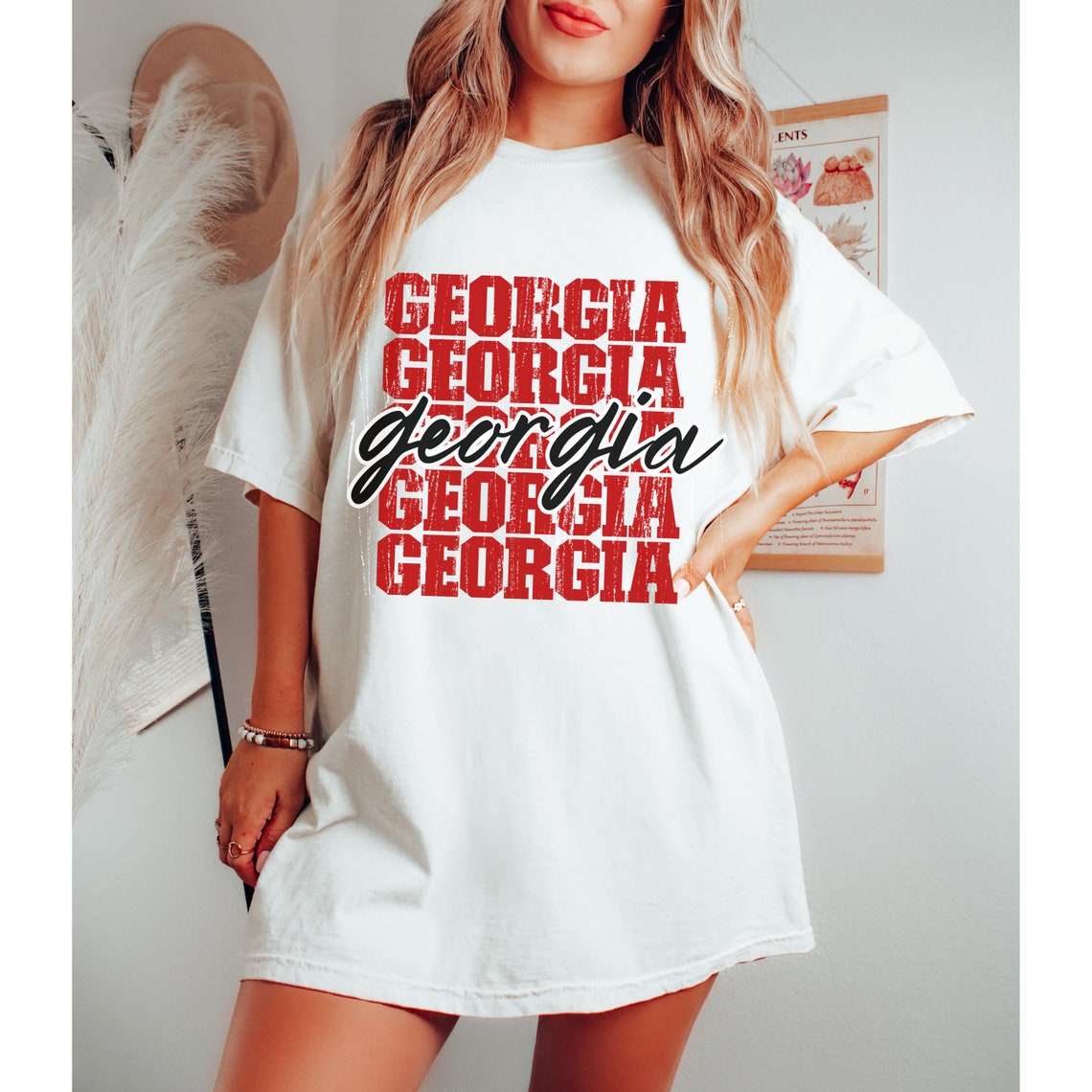 Comfort Colors Vintage Georgia Shirt, Georgia Fan Tshirt, Georgia ...