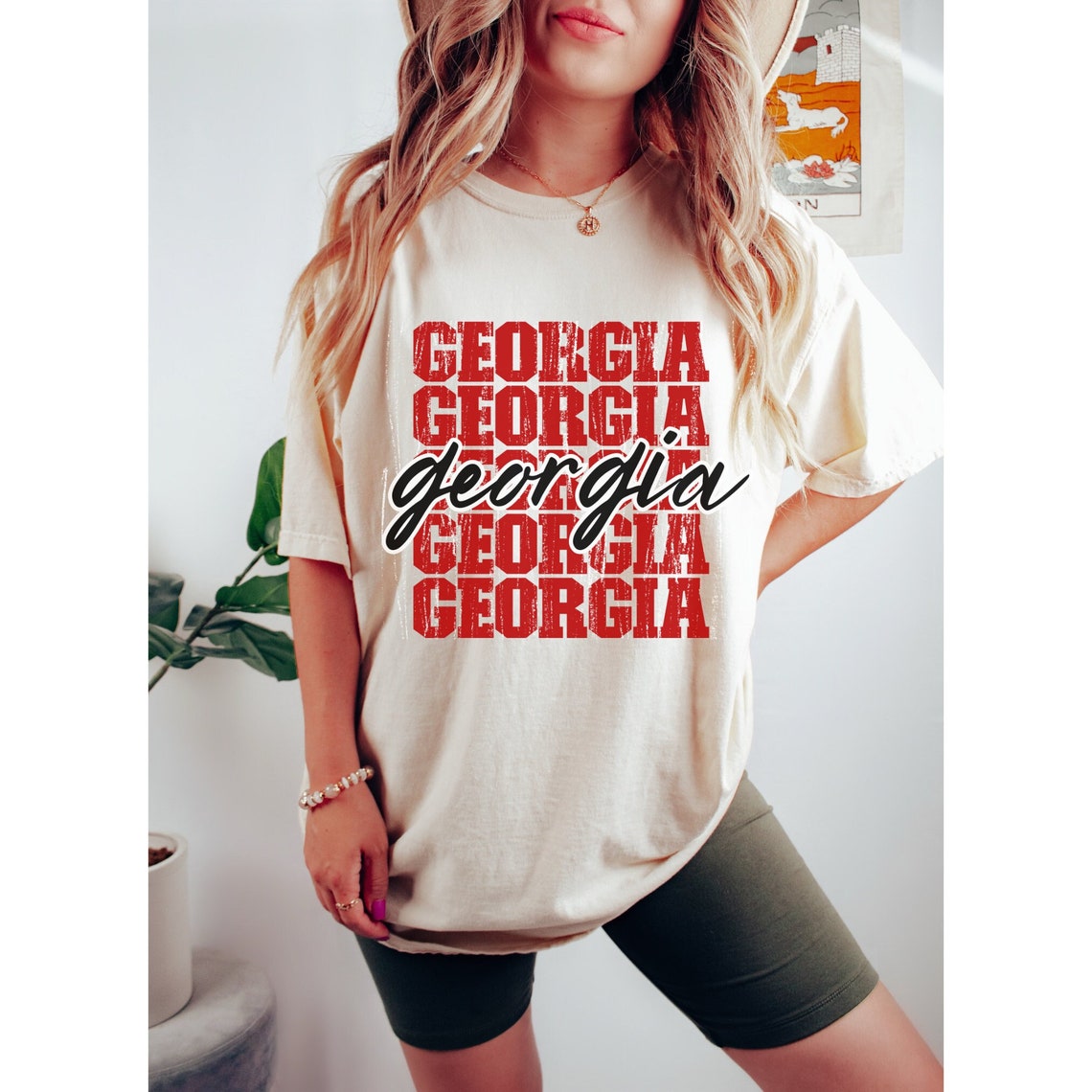 Comfort Colors Vintage Georgia Shirt, Georgia Fan Tshirt, Georgia ...