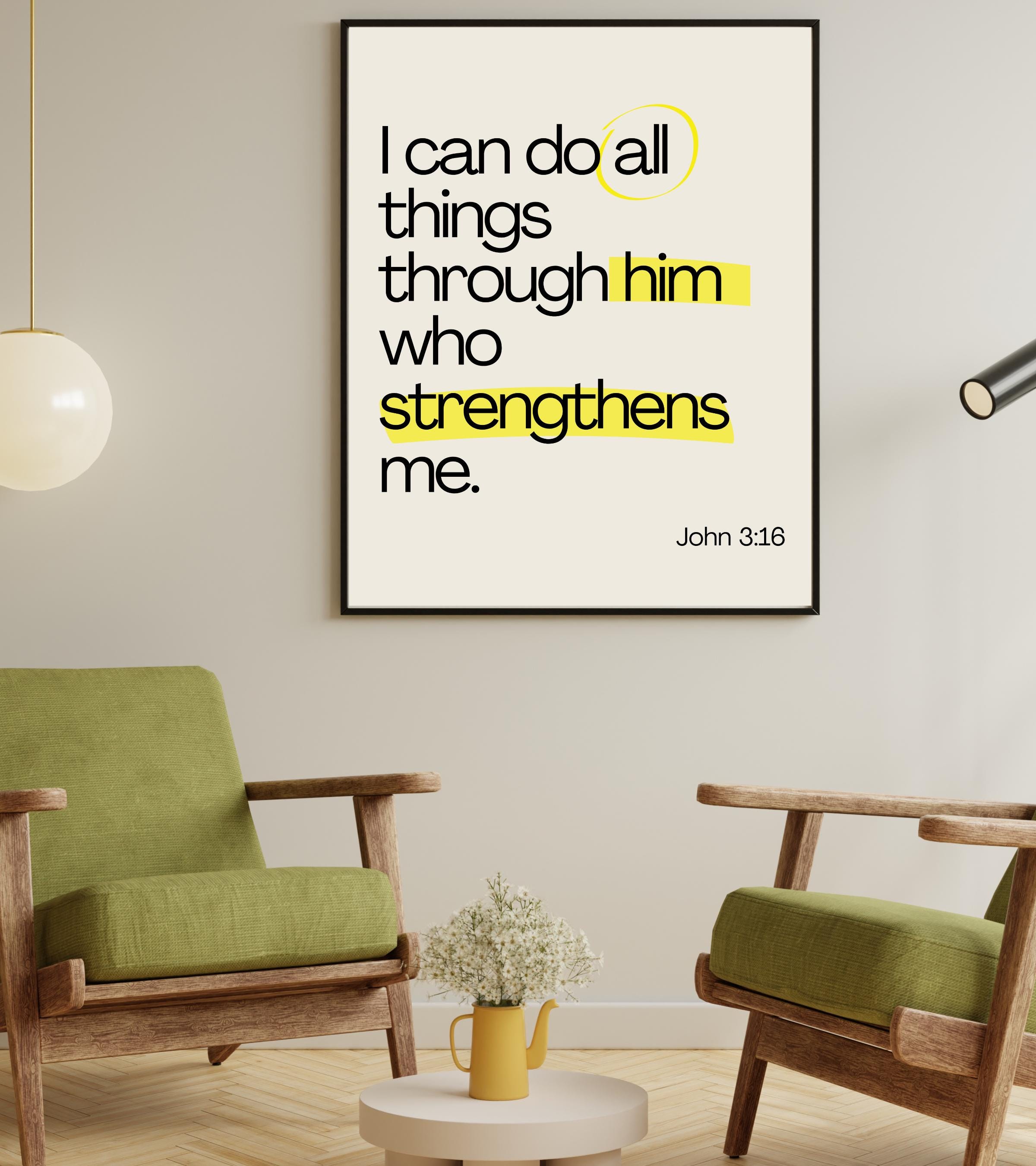 Religious Jesus Border Poster, Christian Cute Wall Art Decor Print ...