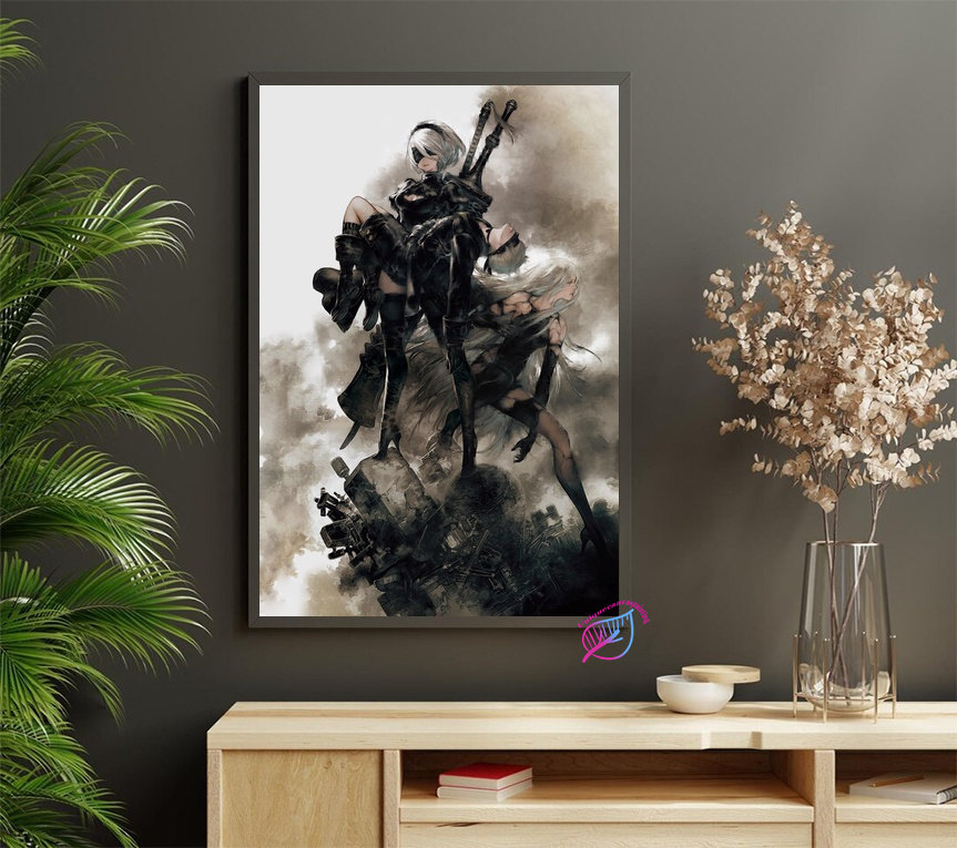 Nier Automata Game Poster Poster Canvas Wall Art Home Decor - Etsy