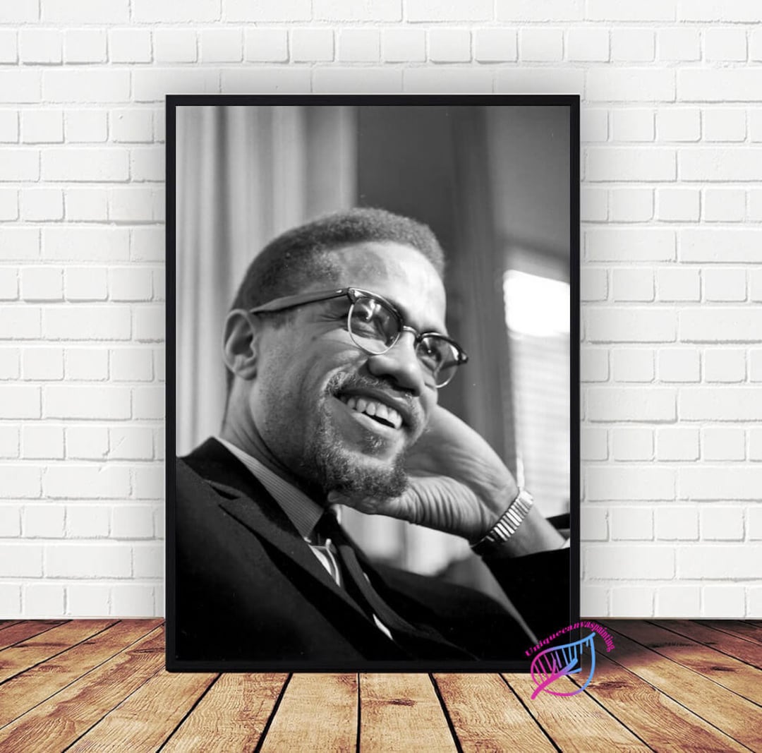 Malcolm X Poster Canvas Wall Art Home Decornot Included the Frame - Etsy
