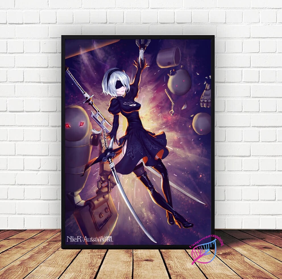 Nier Automata Game Poster Poster Canvas Wall Art Home Decor no Frame - Etsy
