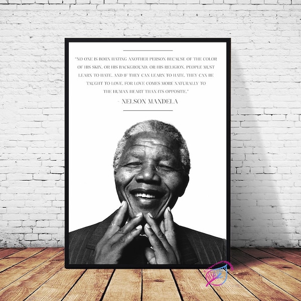 Nelson Mandela Quote - Etsy