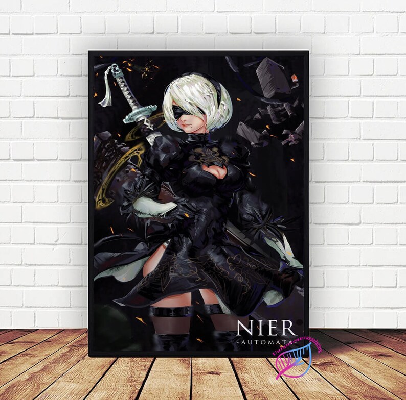 Nier Automata Game Poster Poster Canvas Wall Art Home Decor no Frame - Etsy