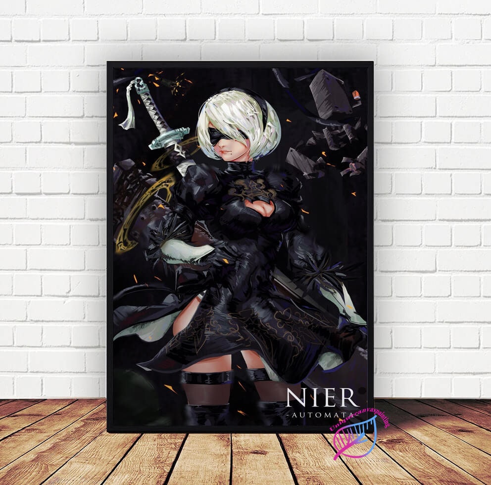 Nier Automata Game Poster Poster Canvas Wall Art Home Decor no Frame - Etsy