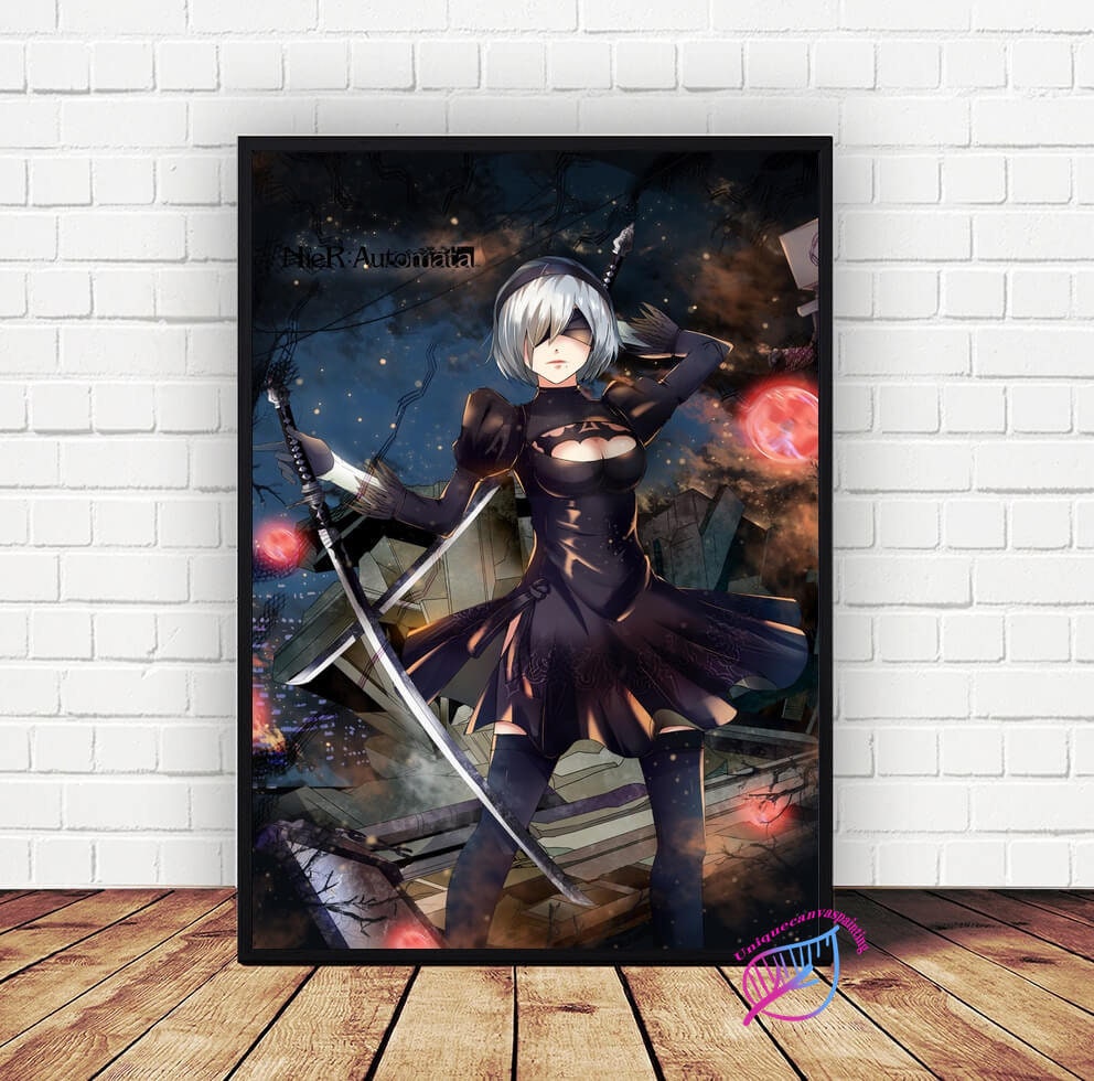 Nier Automata Game Poster Poster Canvas Wall Art Home Decor no Frame - Etsy
