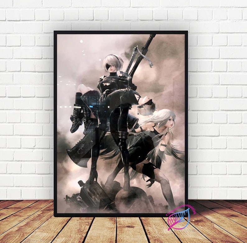 Nier Automata Game Poster Poster Canvas Wall Art Home Decor no Frame - Etsy