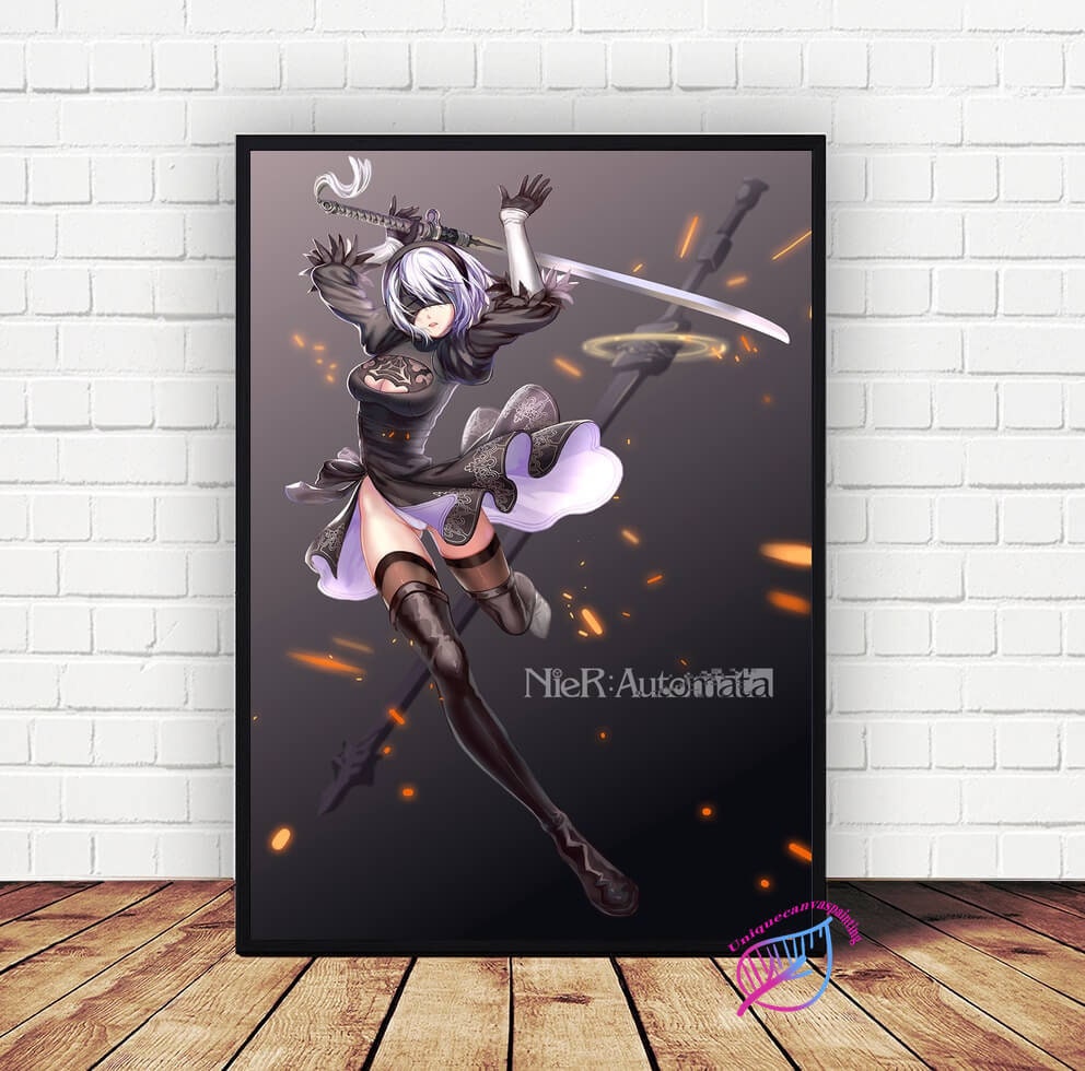 Nier Automata Game Poster Poster Canvas Wall Art Home Decor no Frame - Etsy
