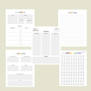 LGBTQ Self-care Pride Journal, Printable Planner Bundle, Weekly Journal ...