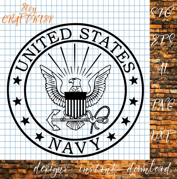 U.S. Navy Eagle Logo Standard Navy Seal Digital Vector .ai - Etsy