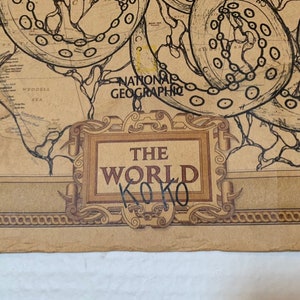 Kraken World Map - Etsy