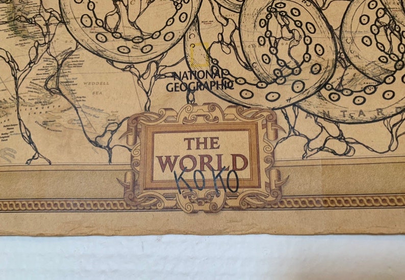 Kraken World Map - Etsy