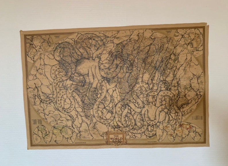 Kraken World Map - Etsy