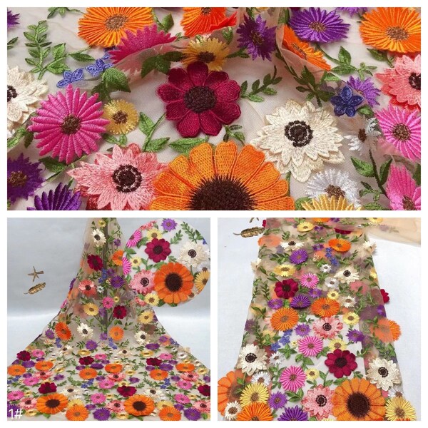 Embroidered Mesh - Etsy