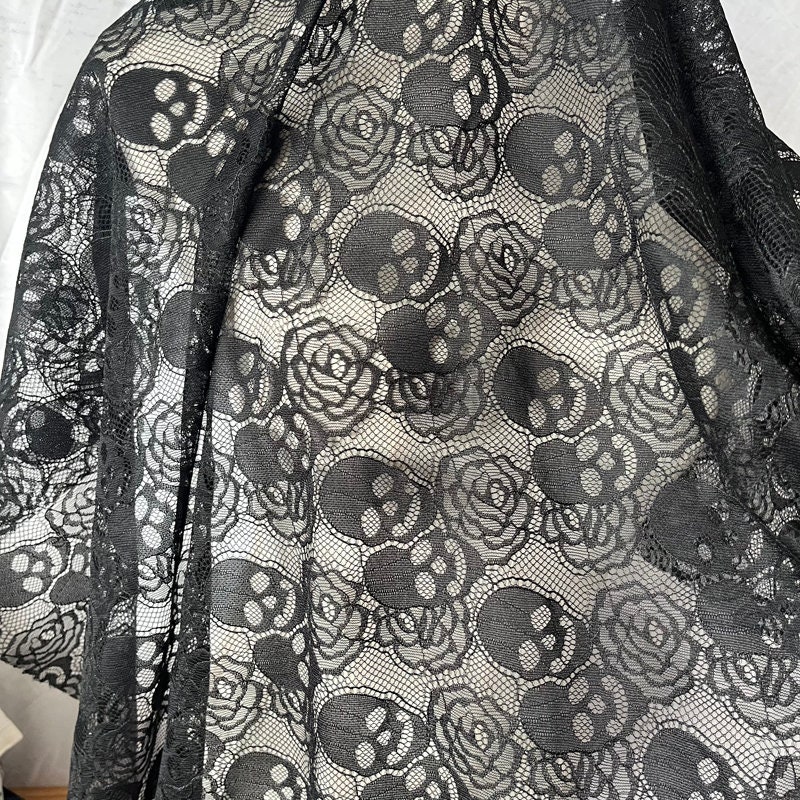 Black Skull Lace - Etsy