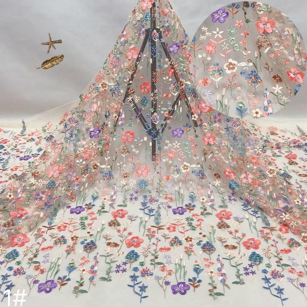 Embroidered Tulle - Etsy