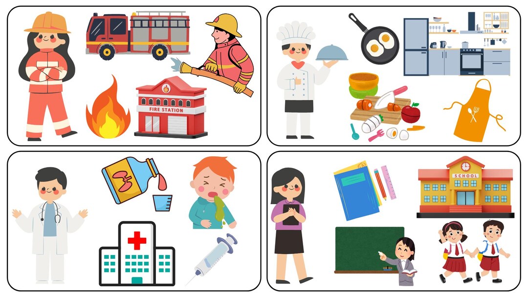Printable Occupations Literacy Game, Language & Literacy Learning ...