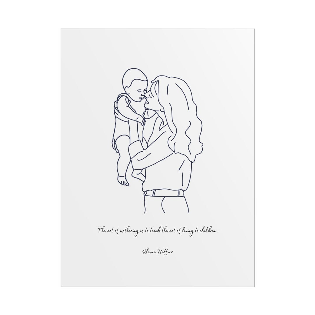 Printable Poster, Mother and Baby Poster, Poster for Nursery ...