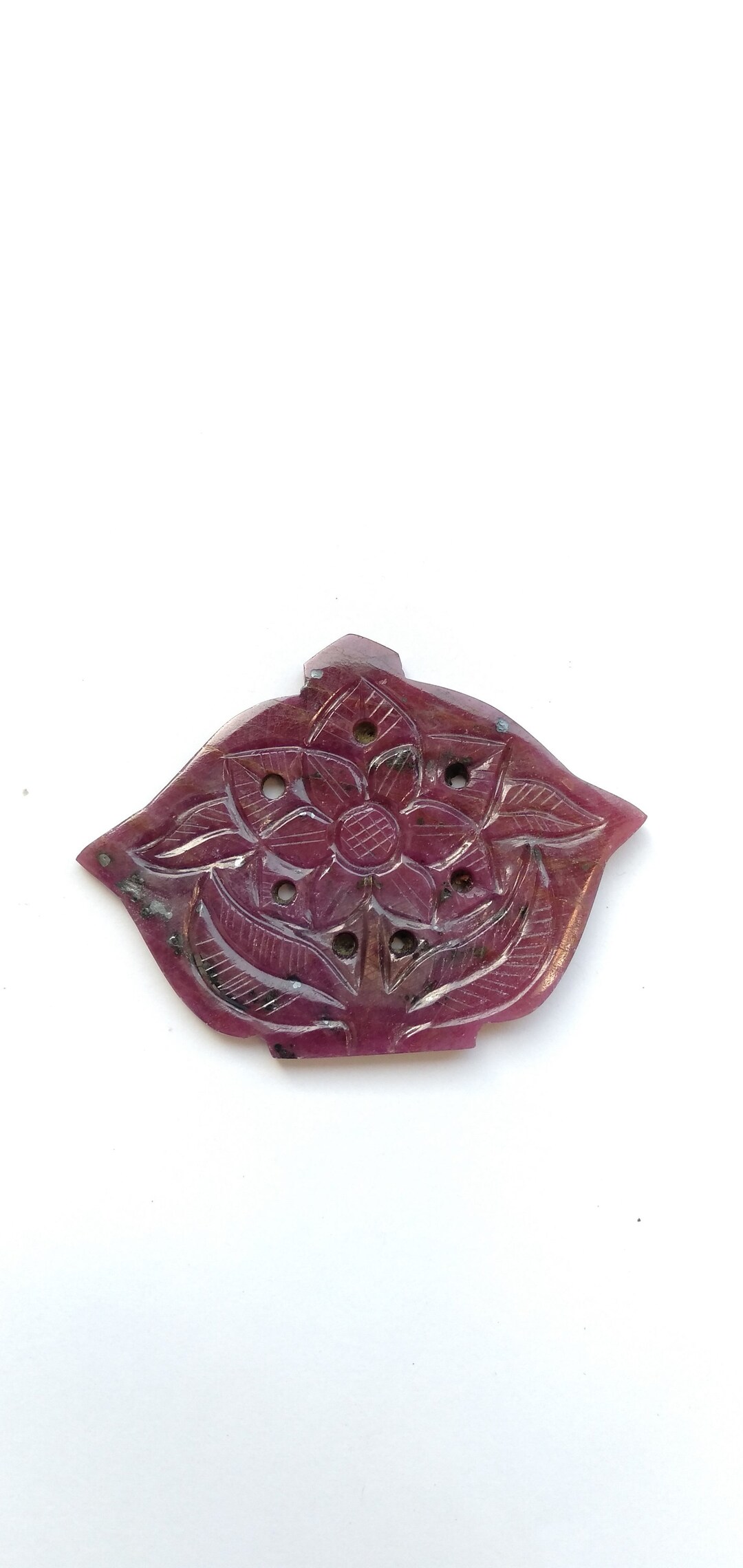 Natural Ruby Carving Beautiful Hand Carved Ruby Loose Gemstone Pendant ...
