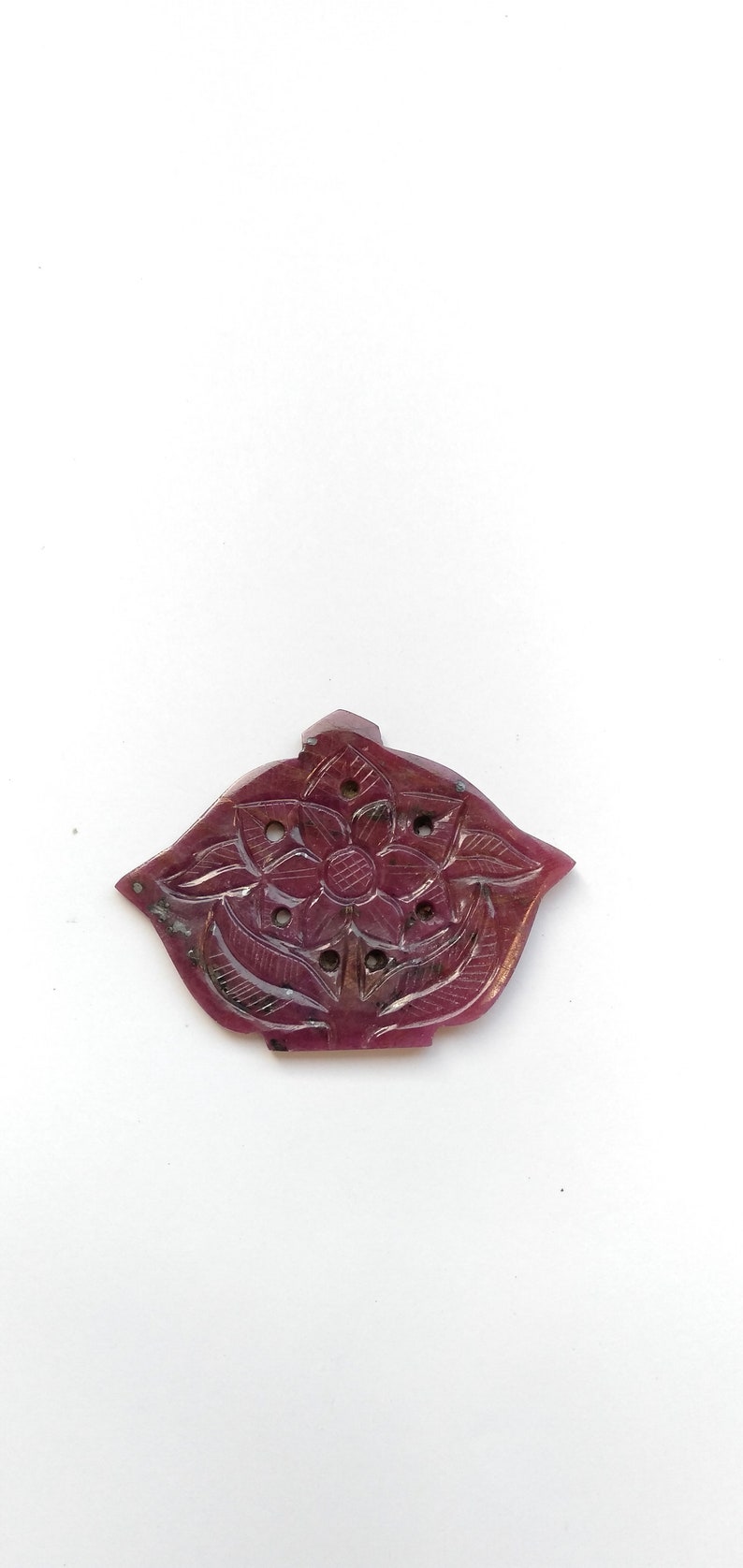 Natural Ruby Carving Beautiful Hand Carved Ruby Loose Gemstone Pendant ...
