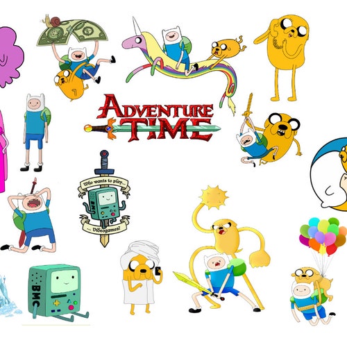 Adventure Time Vector Pack SVG Png Adventure Time Clip - Etsy
