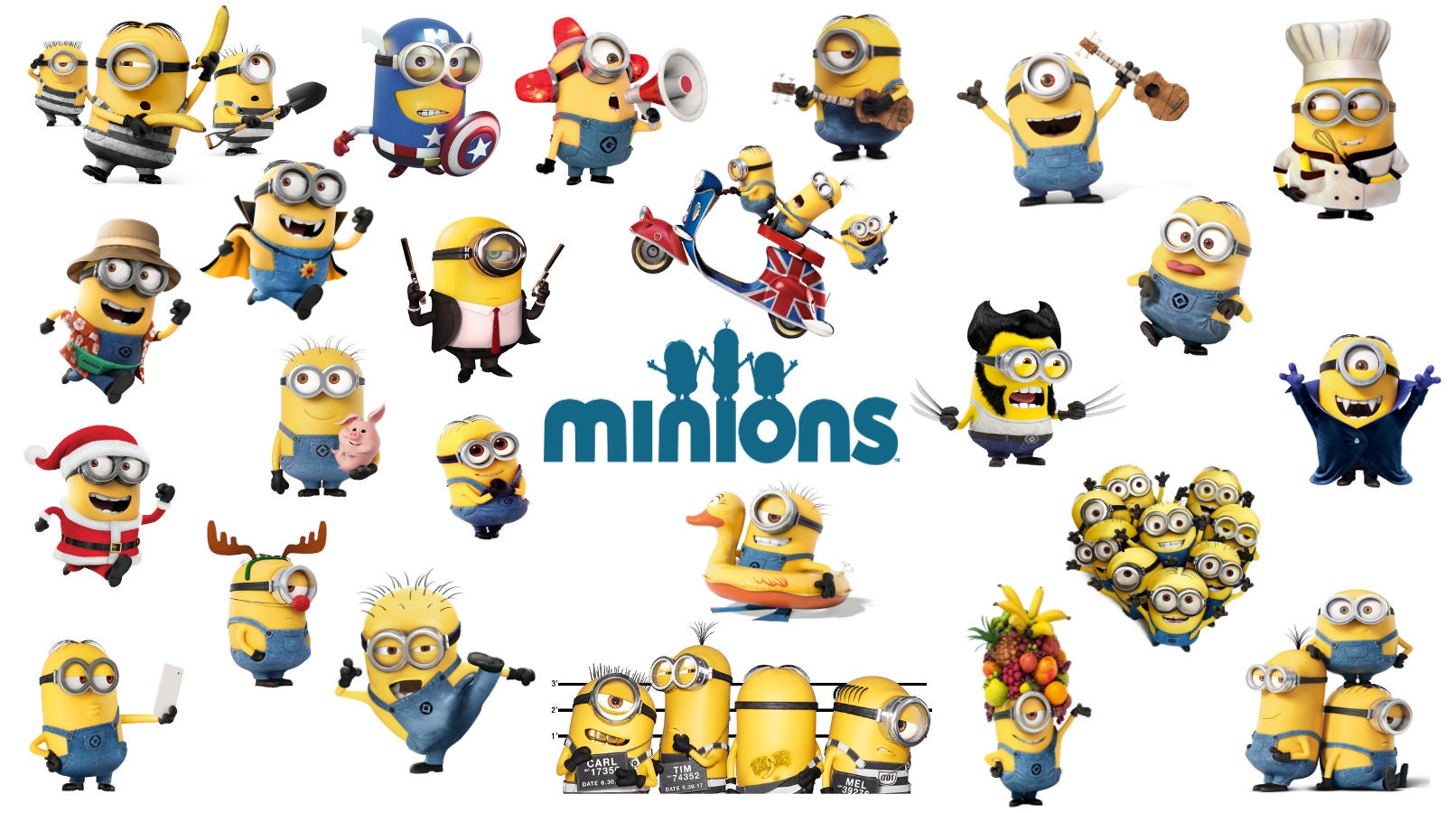 25 Pieces Minions Png - Etsy