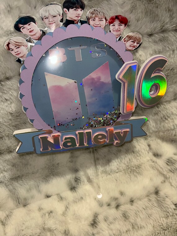 BTS Shaker Cake Topper BTS Cake Topper BTS Party Decor Cake - Etsy Canada
