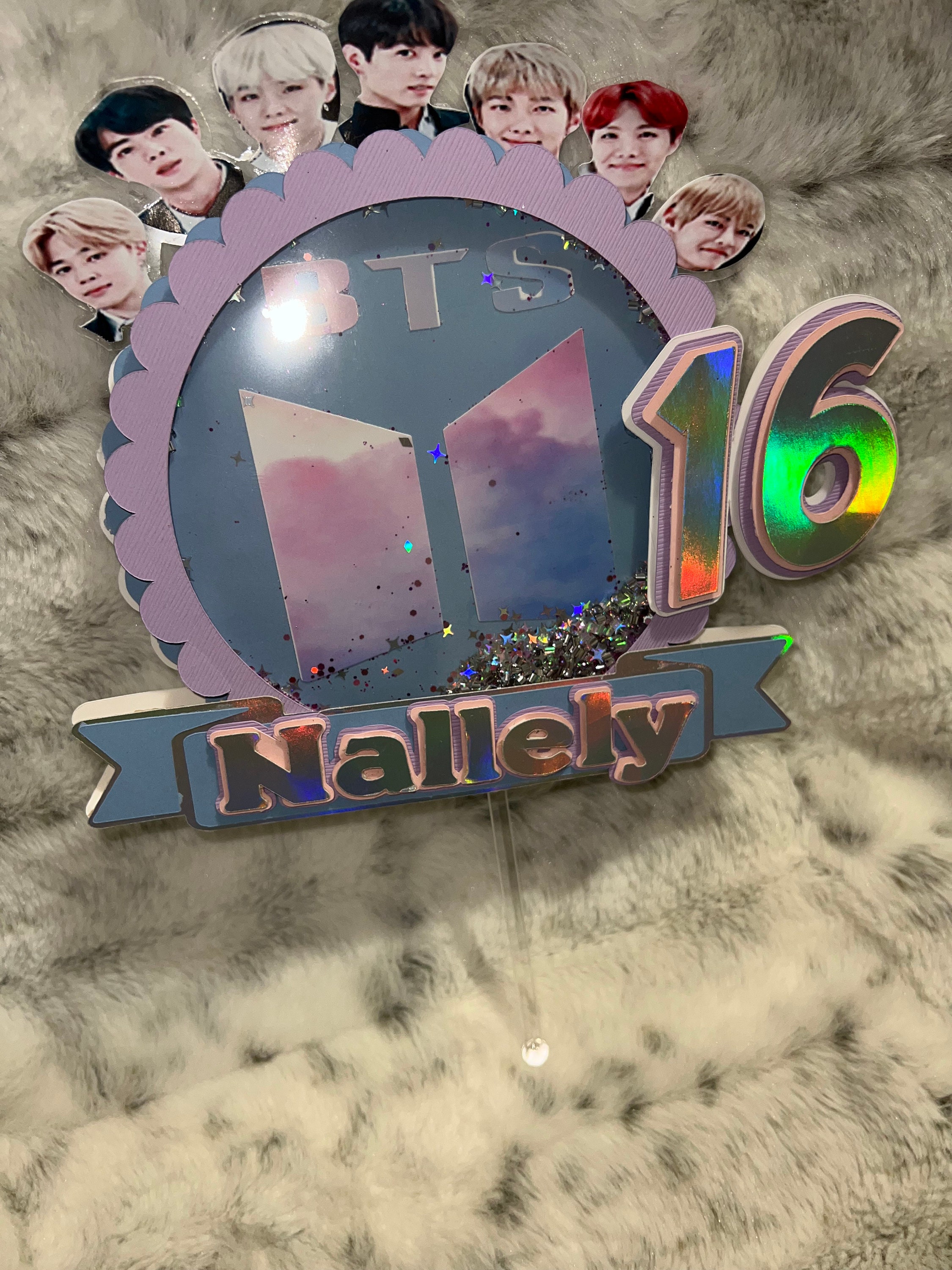 BTS Shaker Cake Topper, BTS Cake Topper, BTS Party Decor, Cake Topper ...