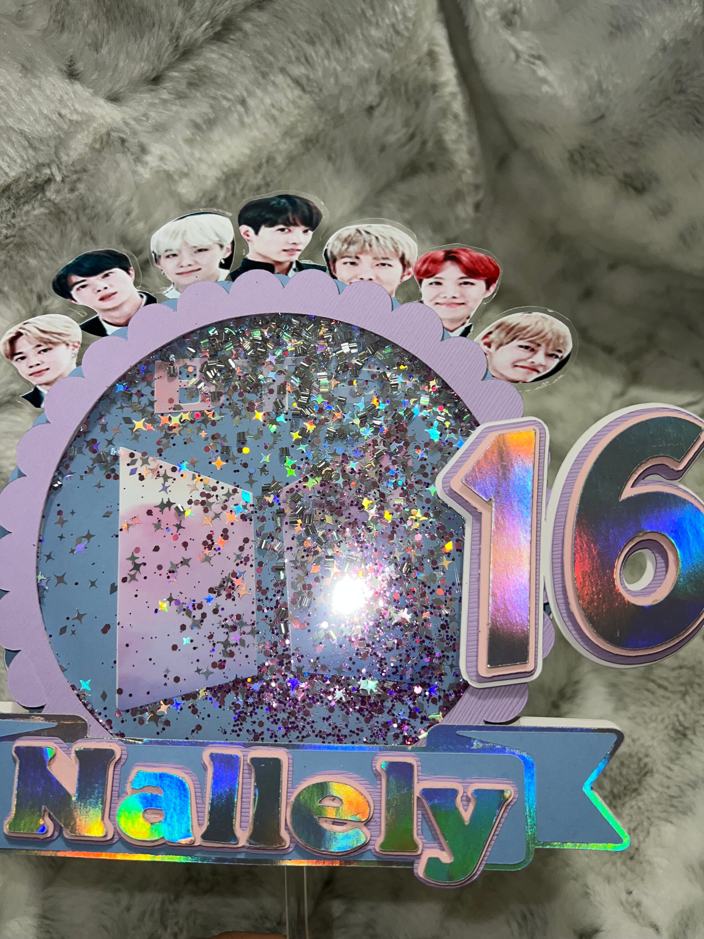 BTS Shaker Cake Topper, BTS Cake Topper, BTS Party Decor, Cake Topper ...