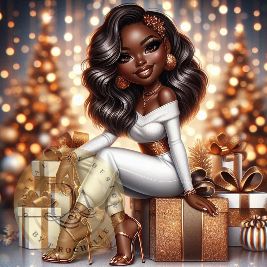 Christmas Diva || Glam Holiday || Fashion Xmas Chic || Printable ...