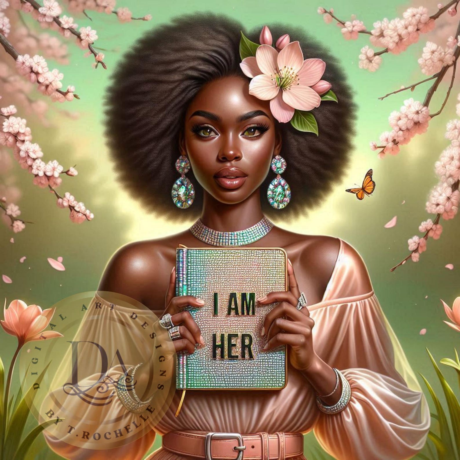 I AM HER Digital Art PNG || Inspirational || Digital Download || Wall ...