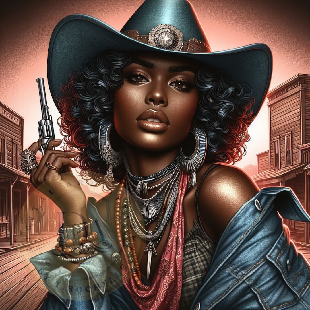 Stylish Bold Western Women || Western Inspired || Digital Download ...