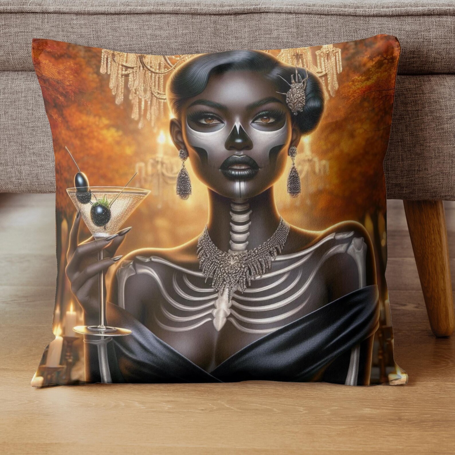 Skeleton Cocktail Divas PNG || Halloween Decor || Skeleton Fashion ...