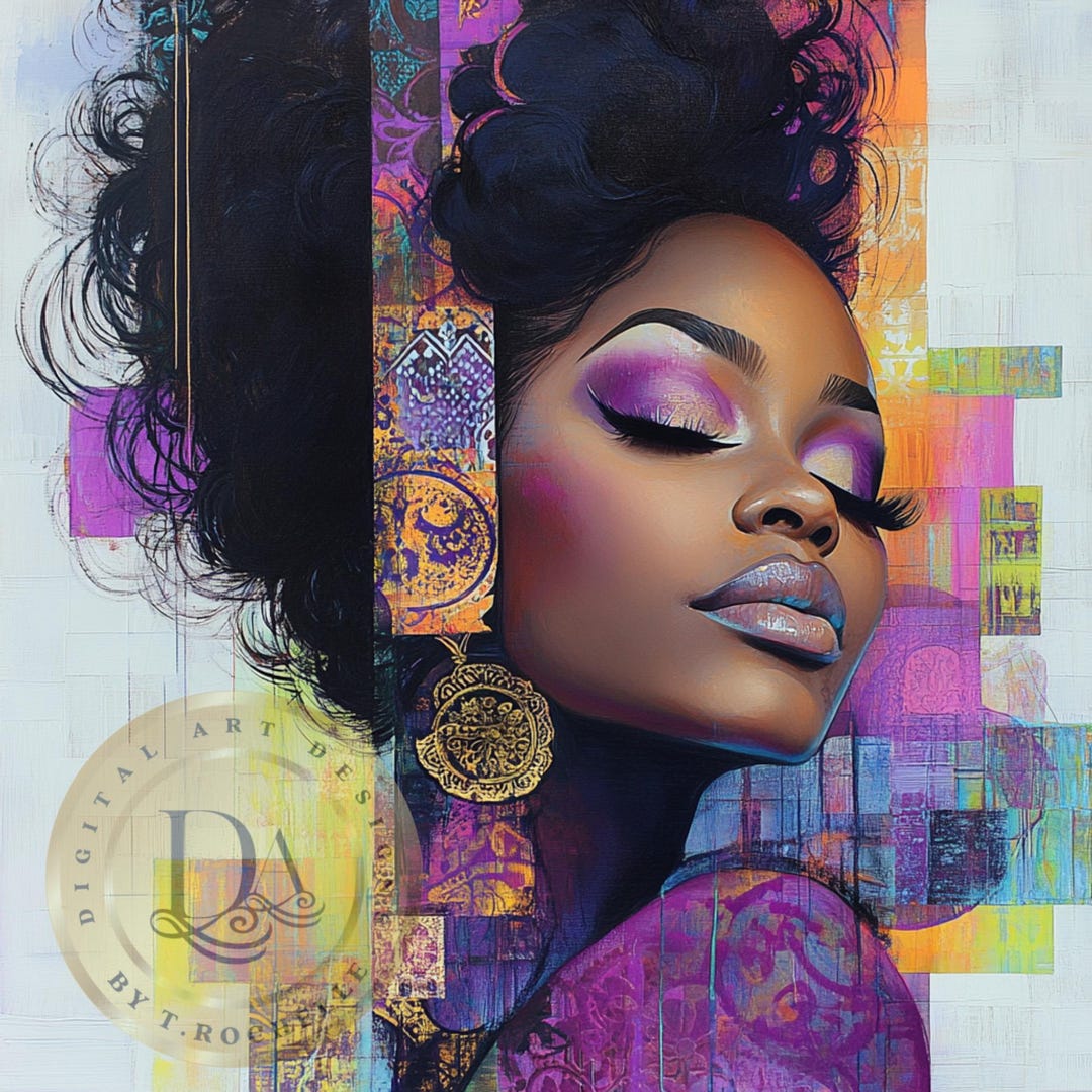 Stylish Bold Woman PNG || Chic Decor || Digital Download || Gift for ...