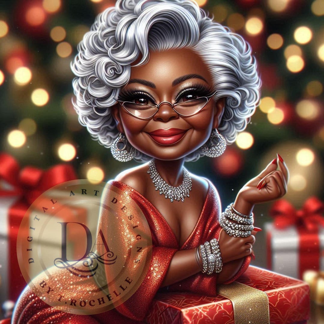 Elegant Holiday Diva || Glam Holiday || Fashion Xmas Chic || Printable ...
