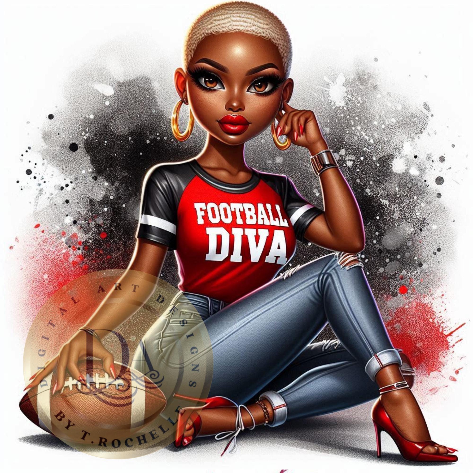 Football Diva PNG | Game Day Glam Graphic (digital Download) - Etsy