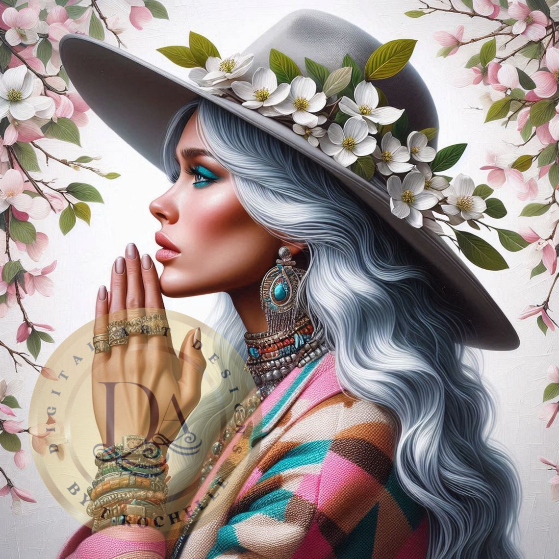 Woman of Prayer Faith Digital Download Spiritual Printable Print on ...