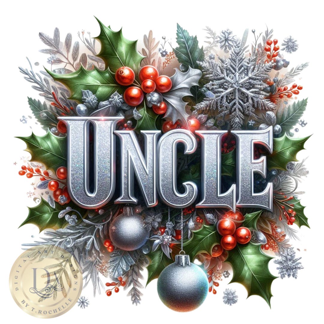Uncle Christmas Clipart Design PNG || Christmas Decor || Christmas ...