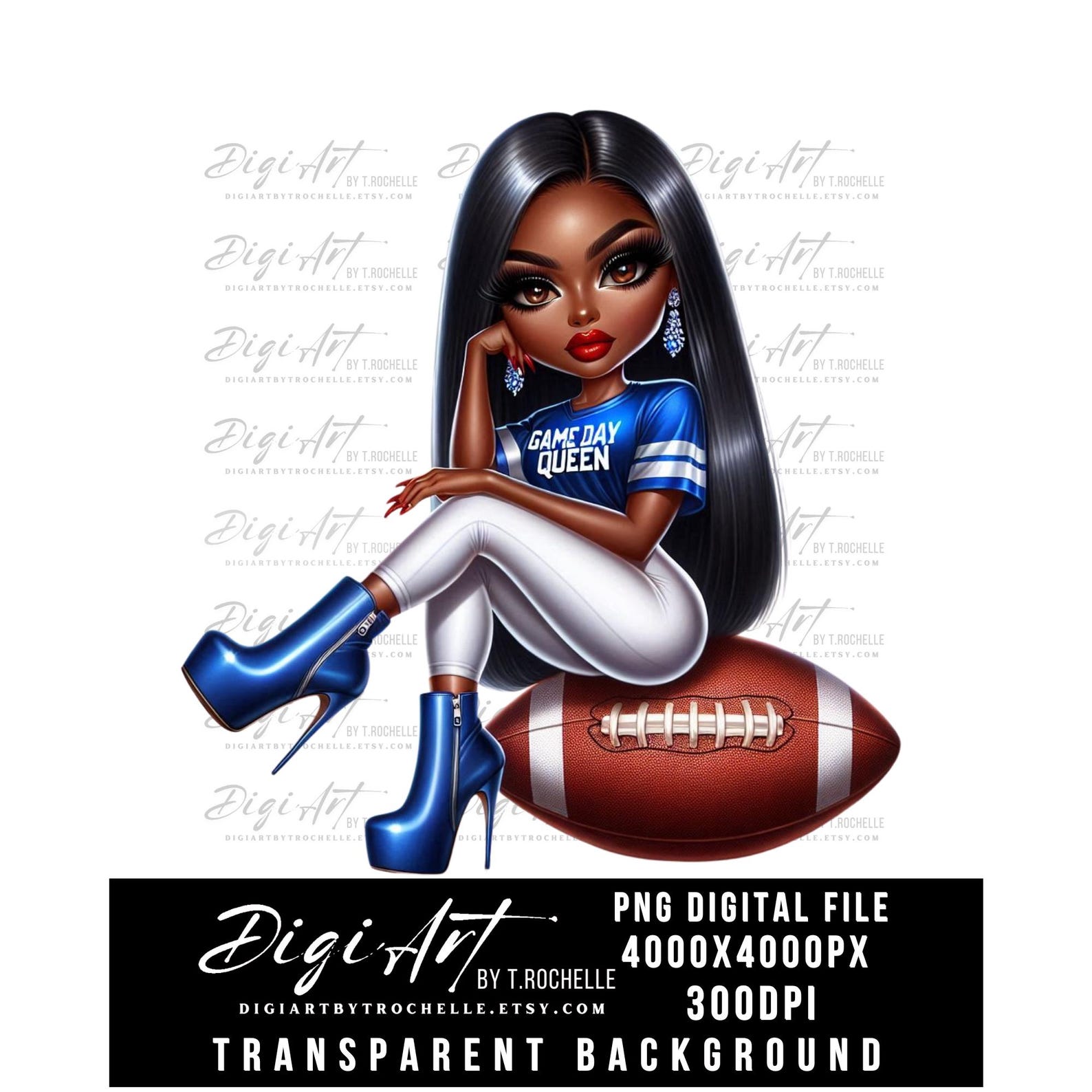 Football Diva PNG Clipart | Game Day Glam (digital Download) - Etsy
