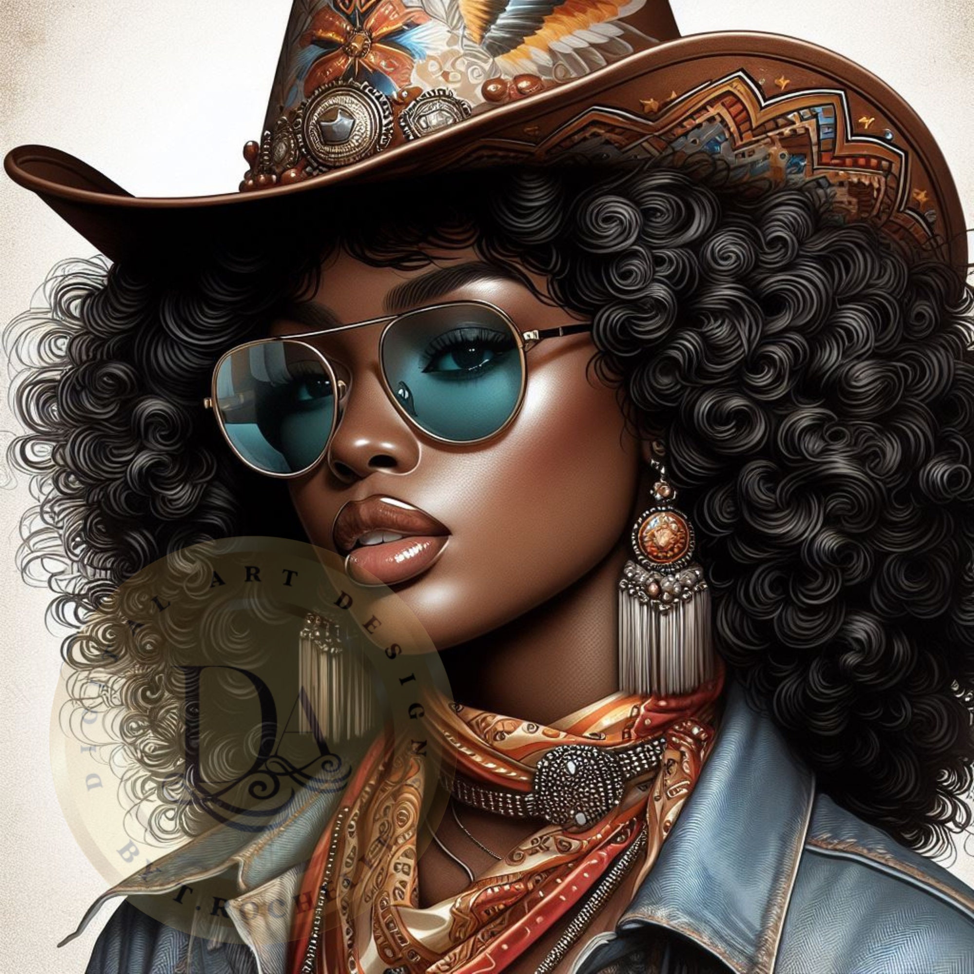 Stylish Bold Western Women || Western Inspired || Digital Download ...