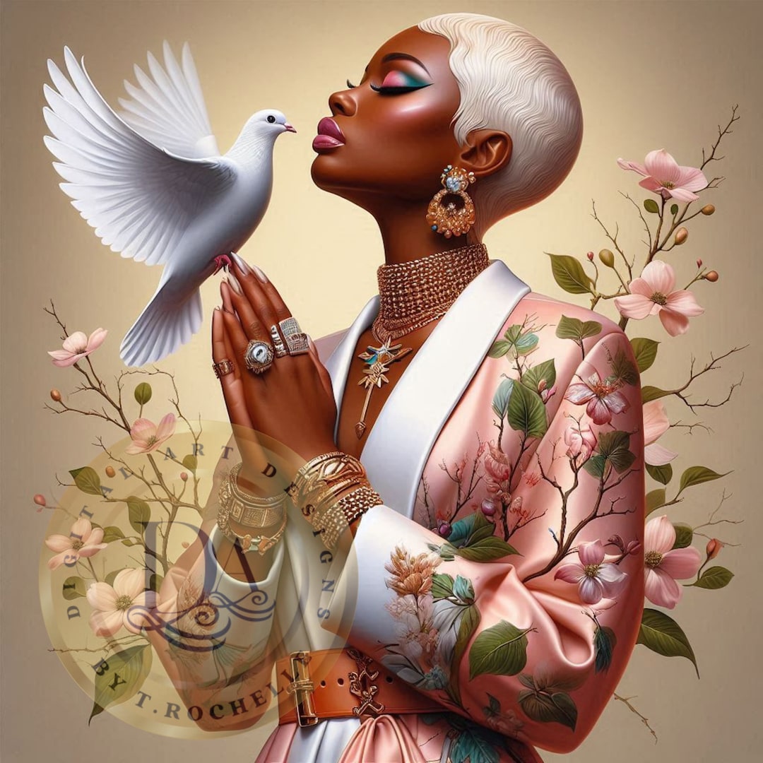Woman of Prayer Art Print | Spiritual PNG (digital Download) - Etsy